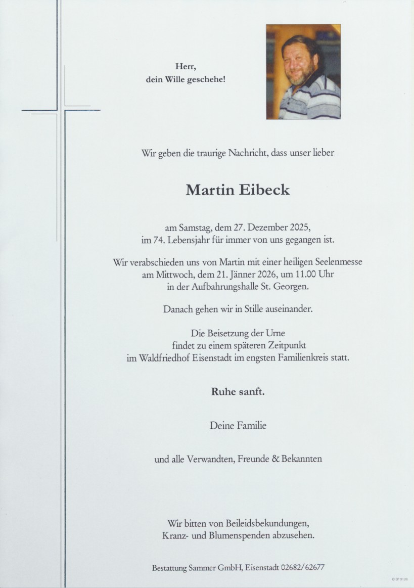 Eibeck Martin - Bestattung Sammer